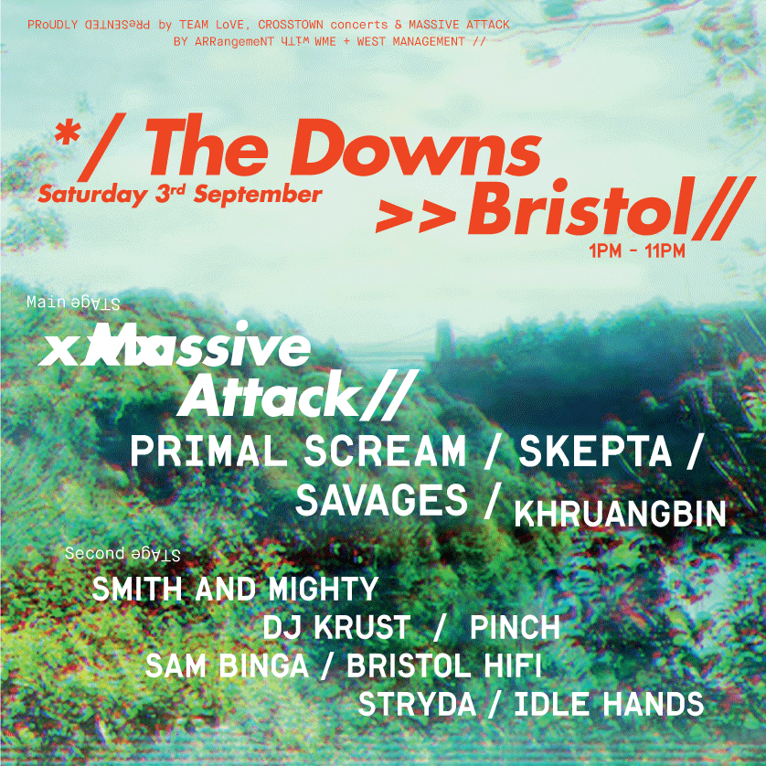 Set Times for Massive Attack in Bristol