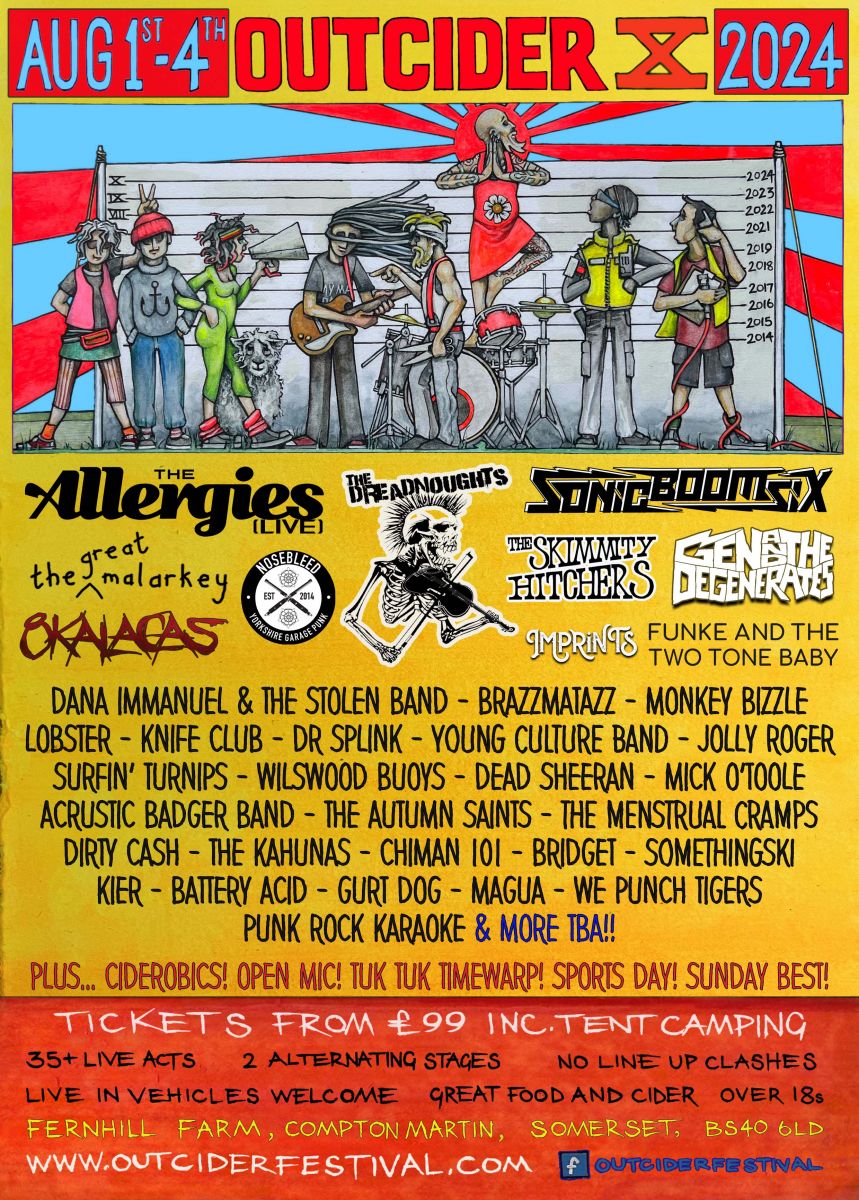 Outcider Festival returns for its 10th anniversary edition this summer