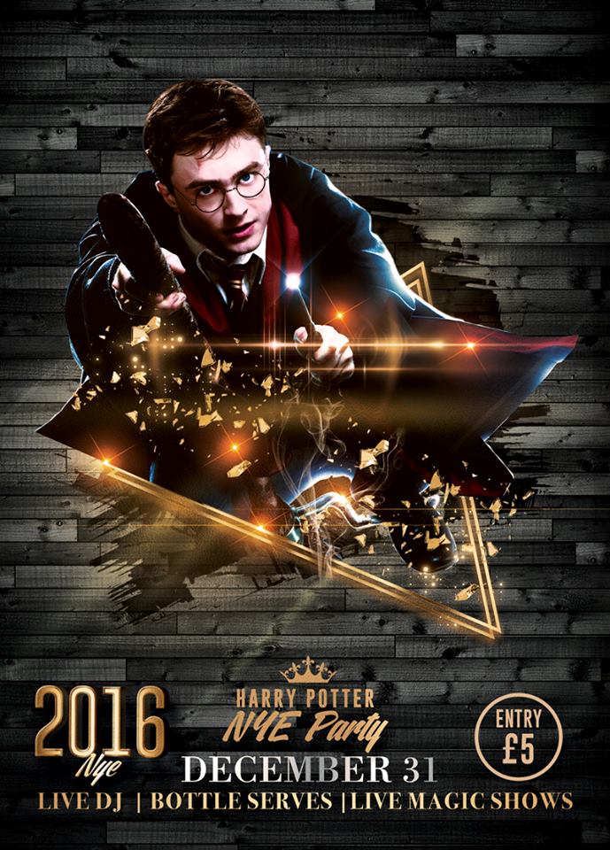 NYE Harry Potter Party at Illusions Magic Bar